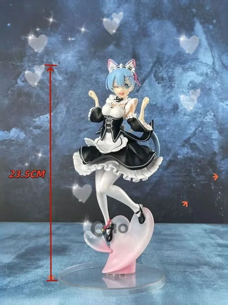 Аниме-фигурка Re: ZERO Rem Кошачье ушко горничной 23см ABS пластик