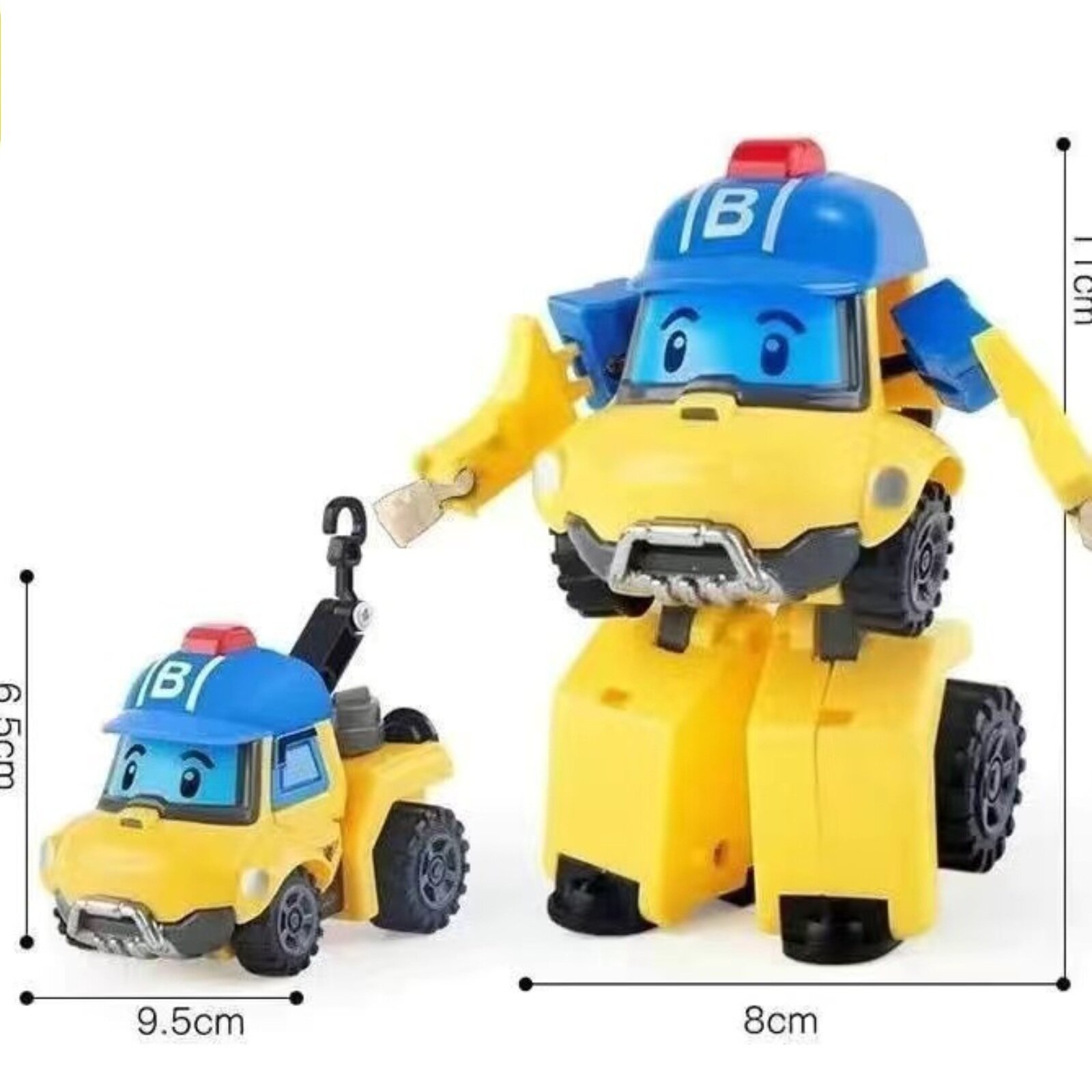 Transforming Police Car Perly Robot Manual/Transformable Backhoe, [4 Heroes]Transform Robot, [3 Heroes]Transform Robot, [2 Heroes] Amber + Poli, [2 Heroes] Helly + Poli, POLI, AMBER, ROY, HELLY, Sandy, Droney, Keaton, 4-inch Action Figure, 3 Years and