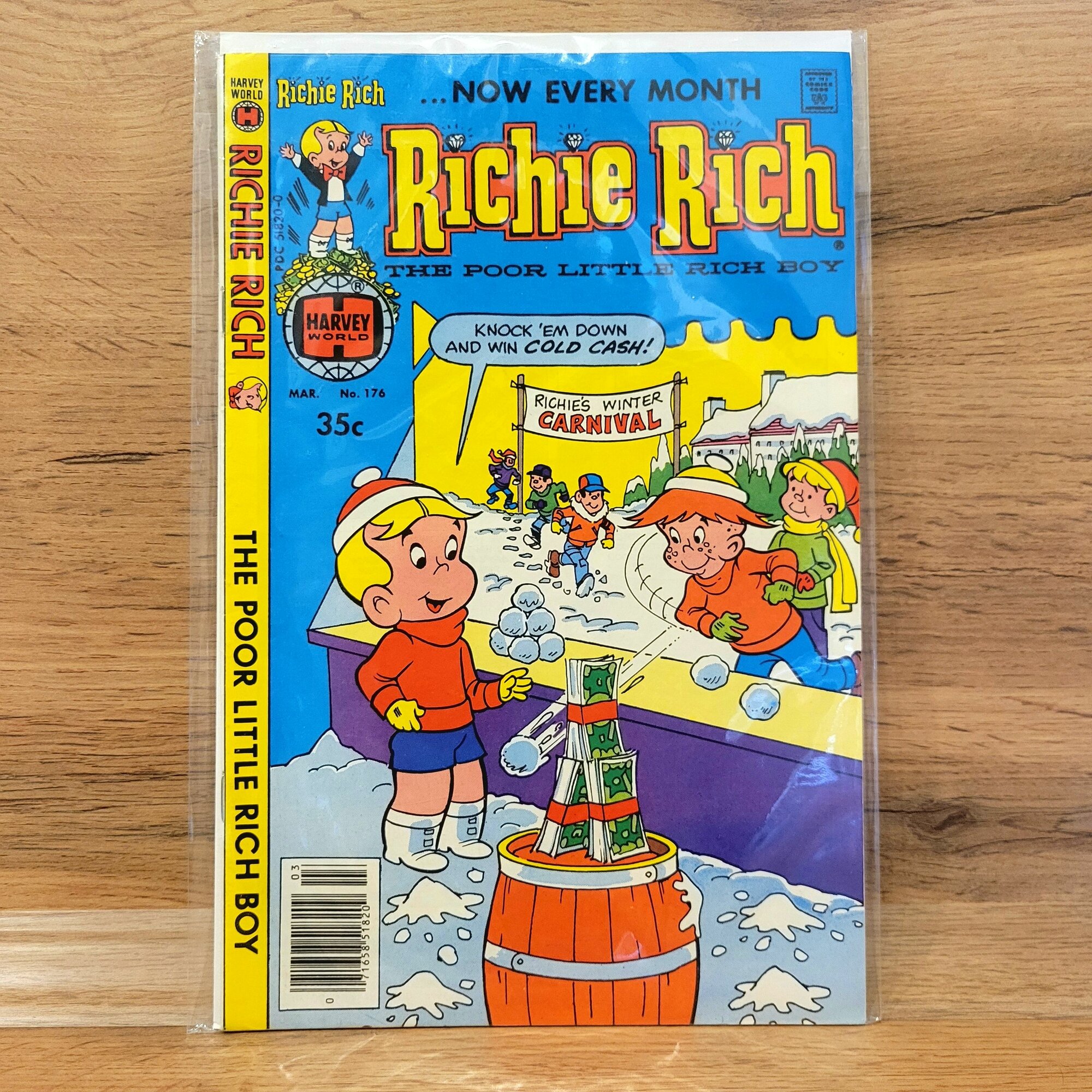 Раритетный Комикс Richie Rich #176. 1980 Год. Комикс (сингл) на английском языке