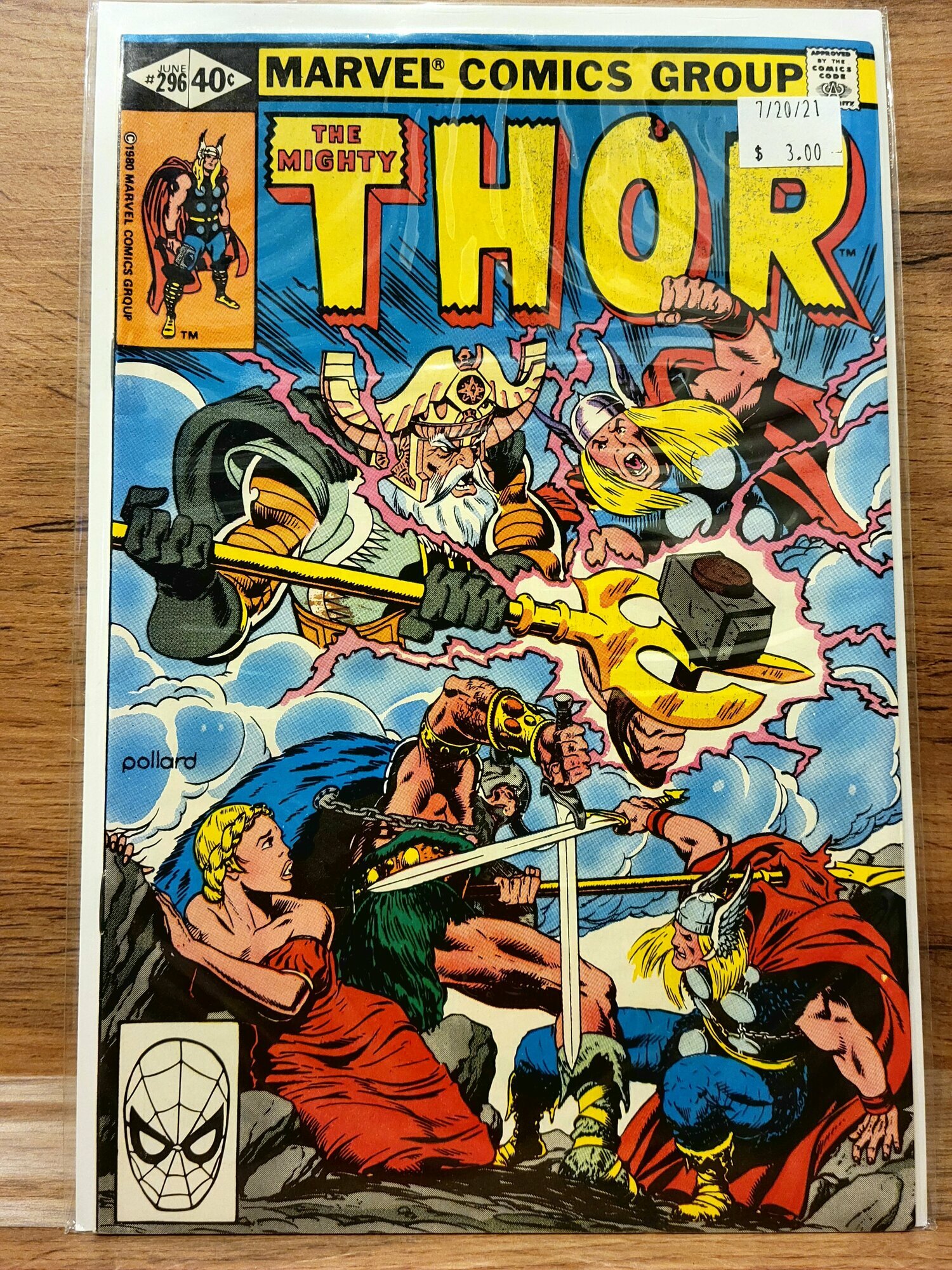 Ретро Комикс Thor #296. 1980 Год. Оригинал!