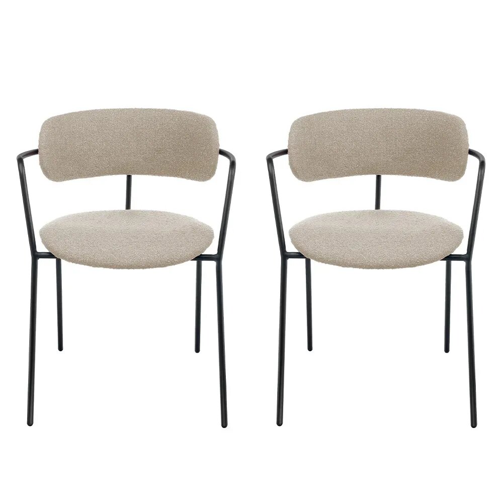 Стул Bradexhome Комплект из 2-х стульев Ant букле латте арт. RF 0863P