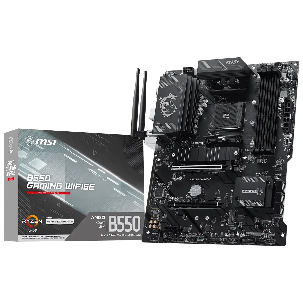 Материнская плата MSI B550 GAMING WIFI6E, AM4, AMD B550, ATX, RTL (B550 GAMING WIFI6E)