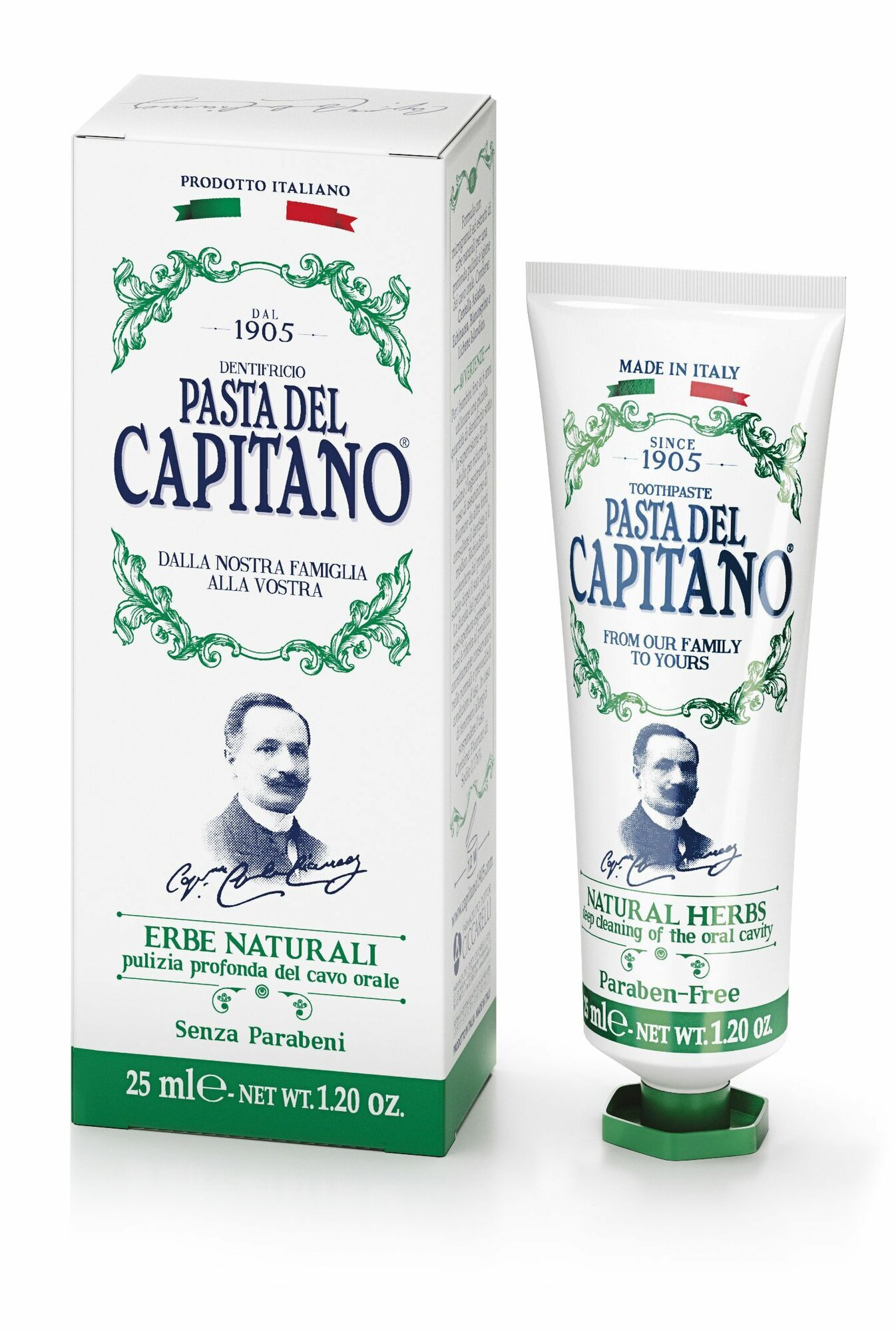 Pasta del Capitano Зубная паста 1905 Natural Herbs / 1905 Натуральные Травы 25 мл