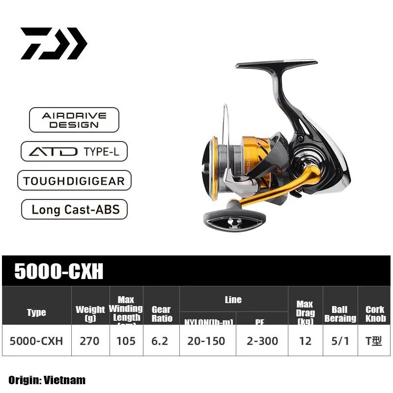 2024 DAIWA REVROS CS LT 5000-CXH 6.2 Катушка для рыболовных снастей