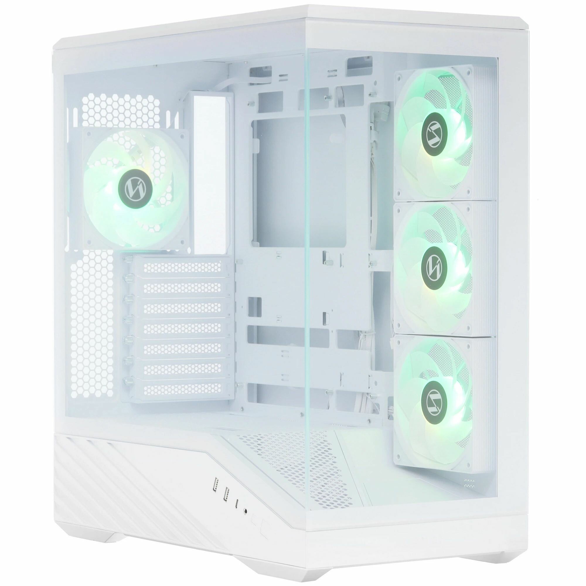 Компьютерный корпус LIAN LI V100 (G99. V100RW. R1) белый - Midi Tower, E-ATX, USB 3.2 Gen 1 Type-A