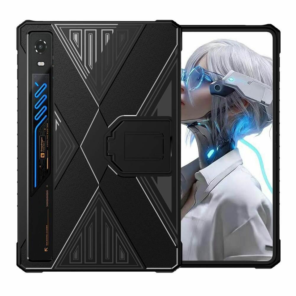 Чехол с подставкой для Nubia Red Magic Nova 5 Pro, черный