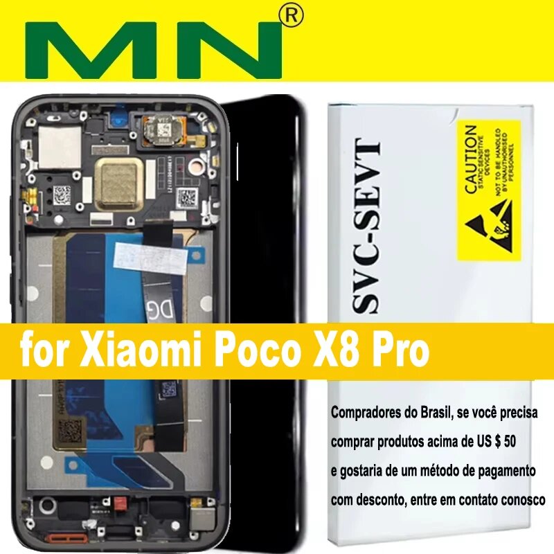 AMOLED экран Xiaomi Poco X8 Pro 6.59" Green with Frame