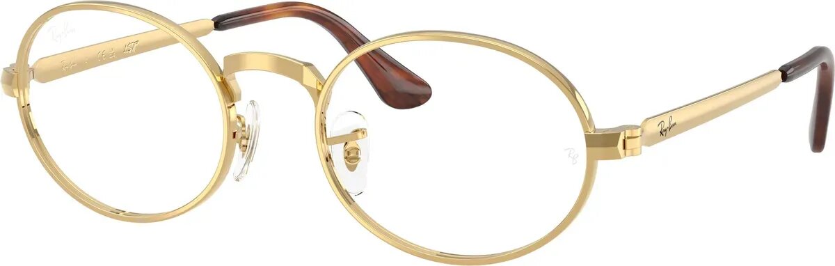 Оправа Ray-Ban 0RX3931V 2500, тип оправы ободковая, материал оправы металл, пол женские, форма оправы овальная