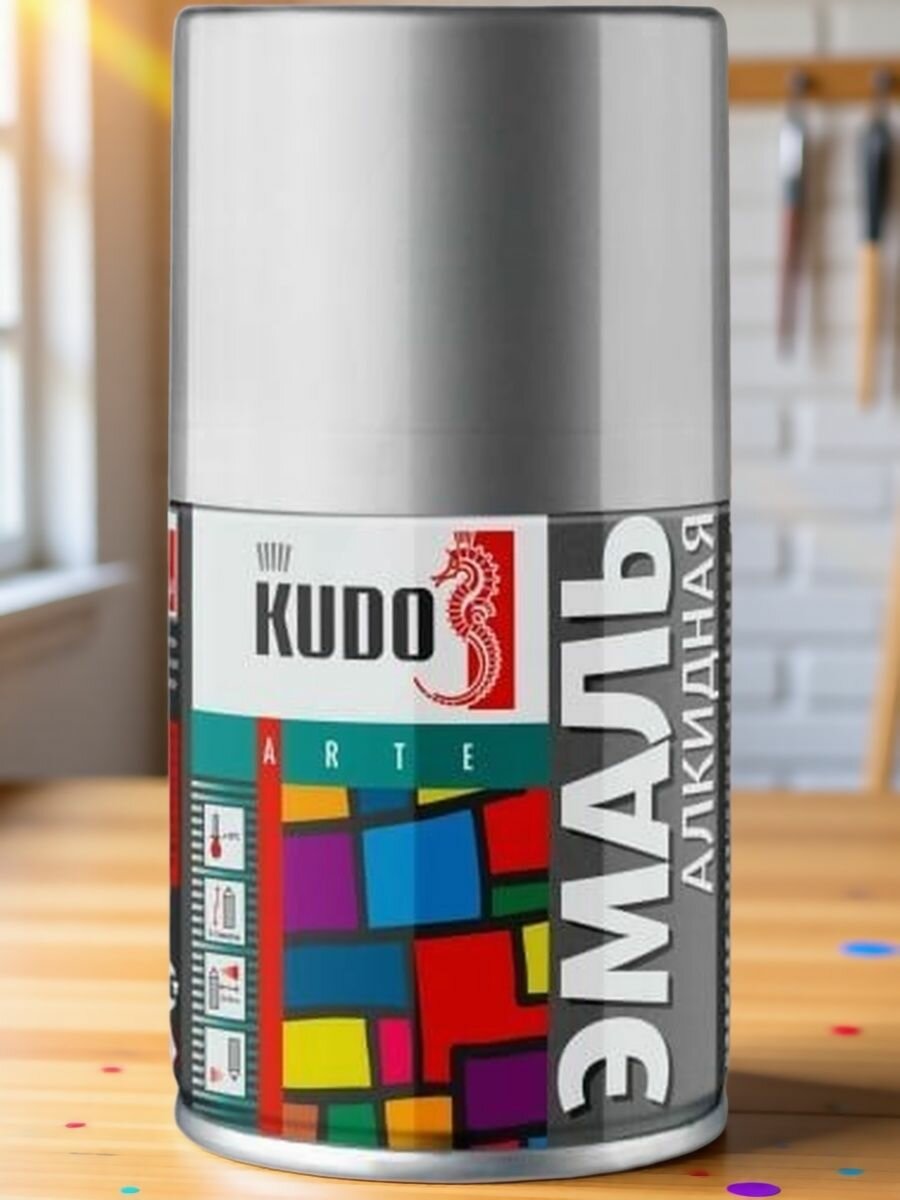 Эмаль универсальная KUDO серая RAL 7040 KU-1018.2 140 мл