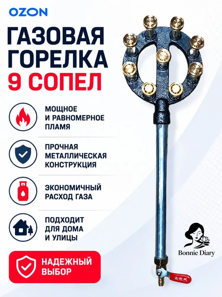 Под казан мощностью 22кВт 9 форсунок
