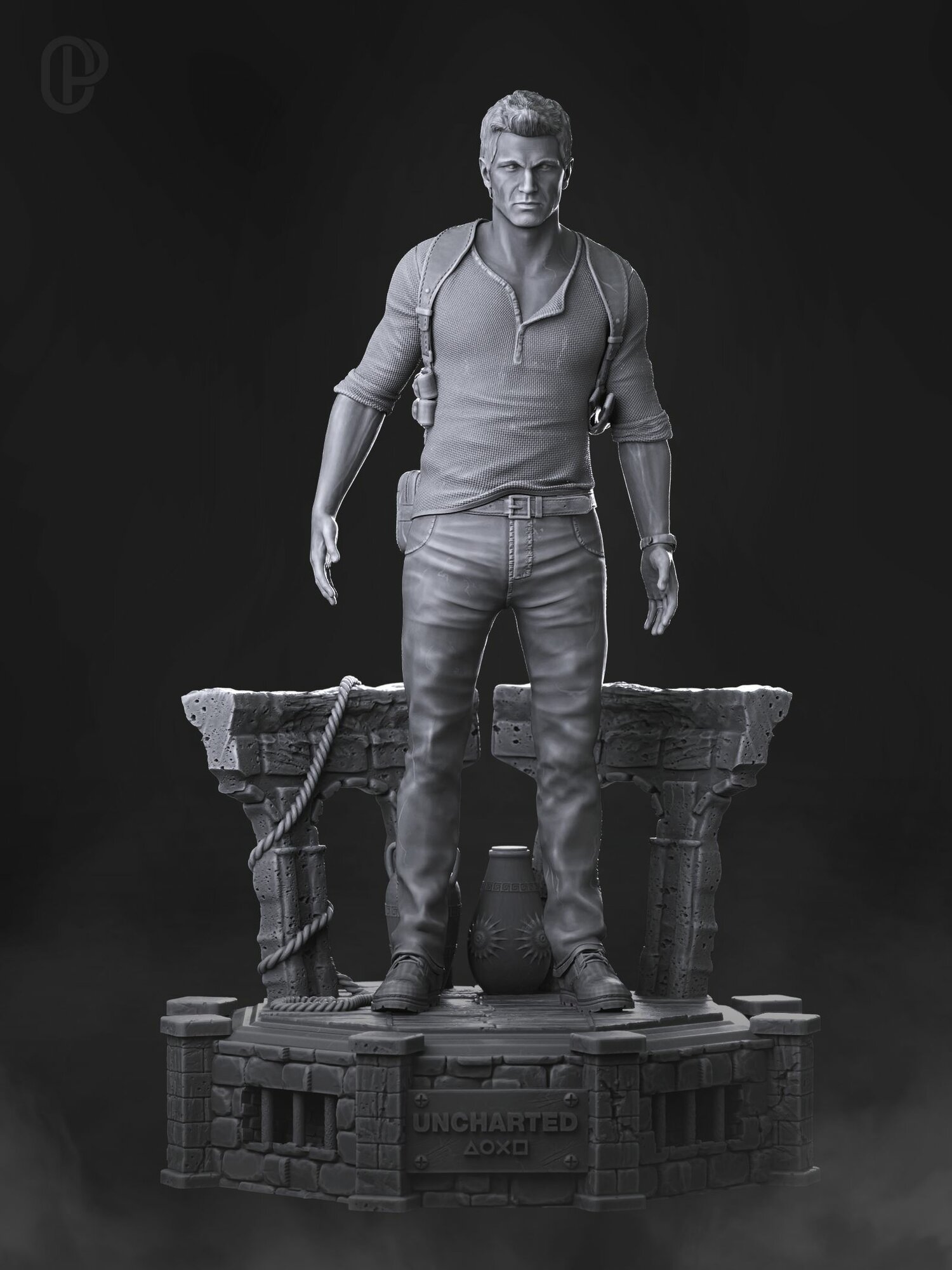 Миниатюра Натан Дрейк / Nathan Drake Uncharted - Видеоигры (115мм)