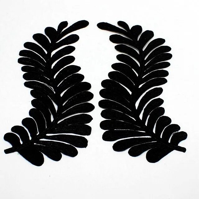 Золотые вышитые нашивки Yackalasi 2 шт. Черный, Black