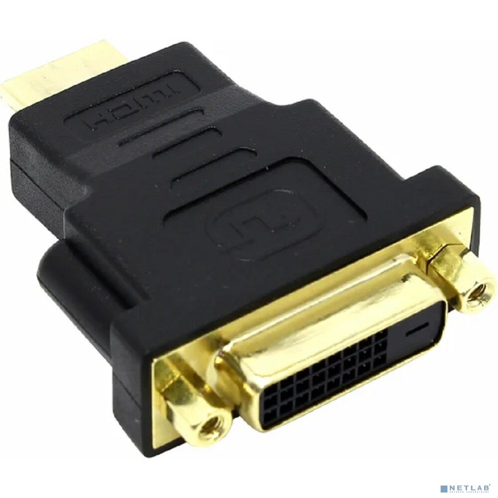 5bites DH1807G Переходник DVI (24+1) F / HDMI M, зол. разъемы