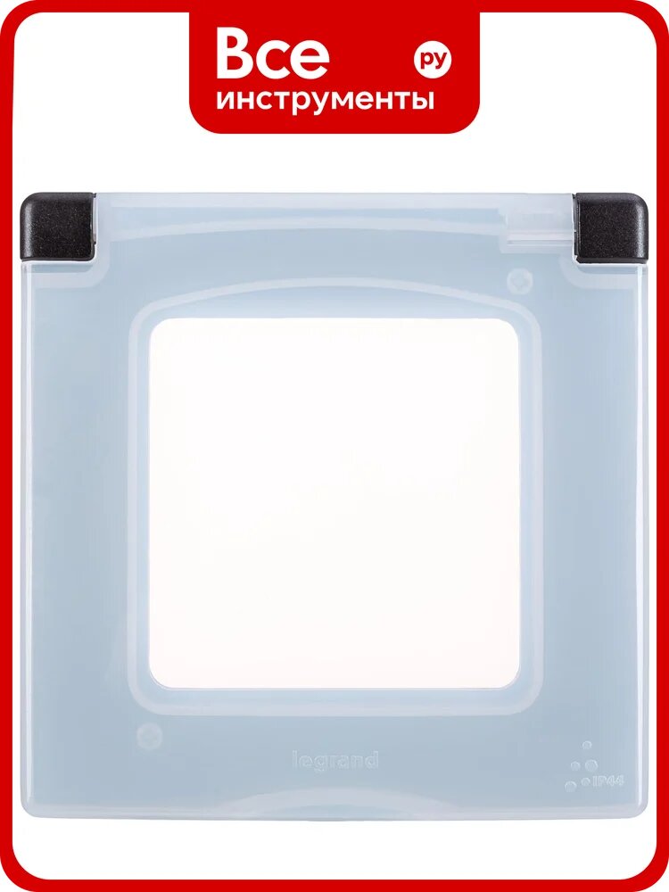 Рамка Legrand с защитной крышкой IP 44 - INSPIRIA - антрацит 673923