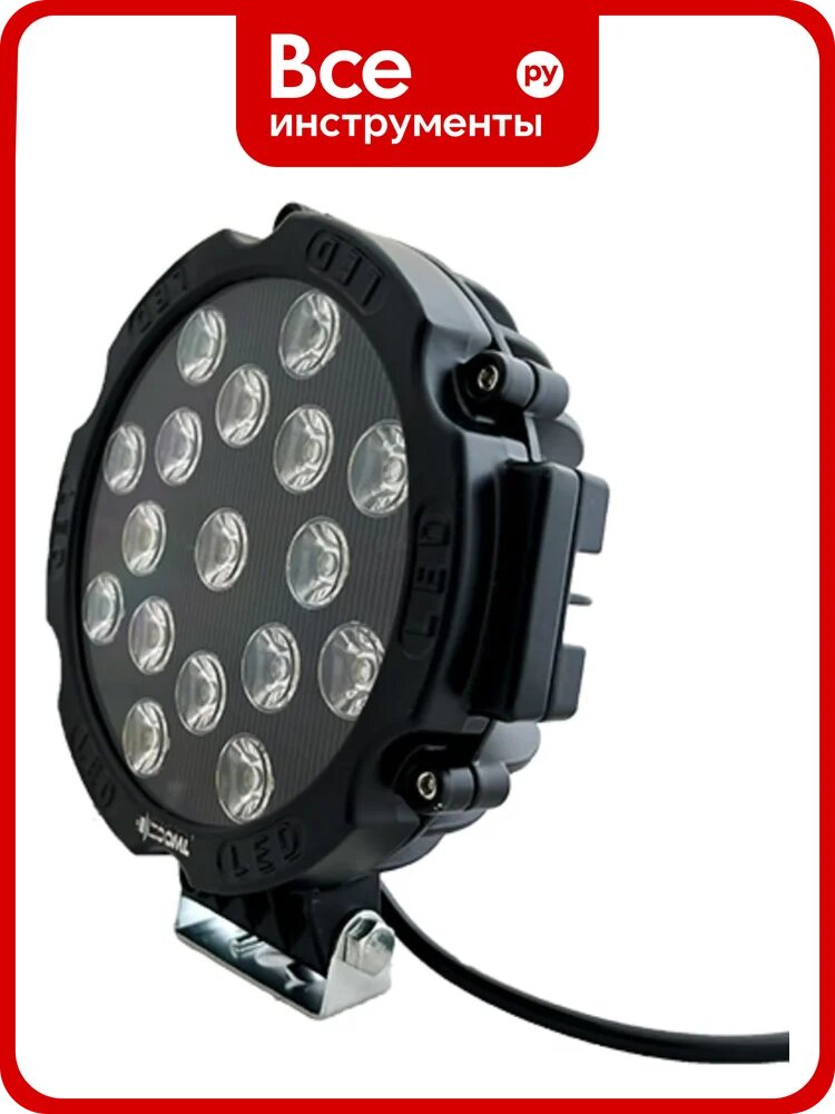 Рабочий свет ZOOML, 10–60 В, 51 Вт, 6500–7000 К, Power, Bridgelux/17, рассеянный, Ø 170x60 мм WL-330001L