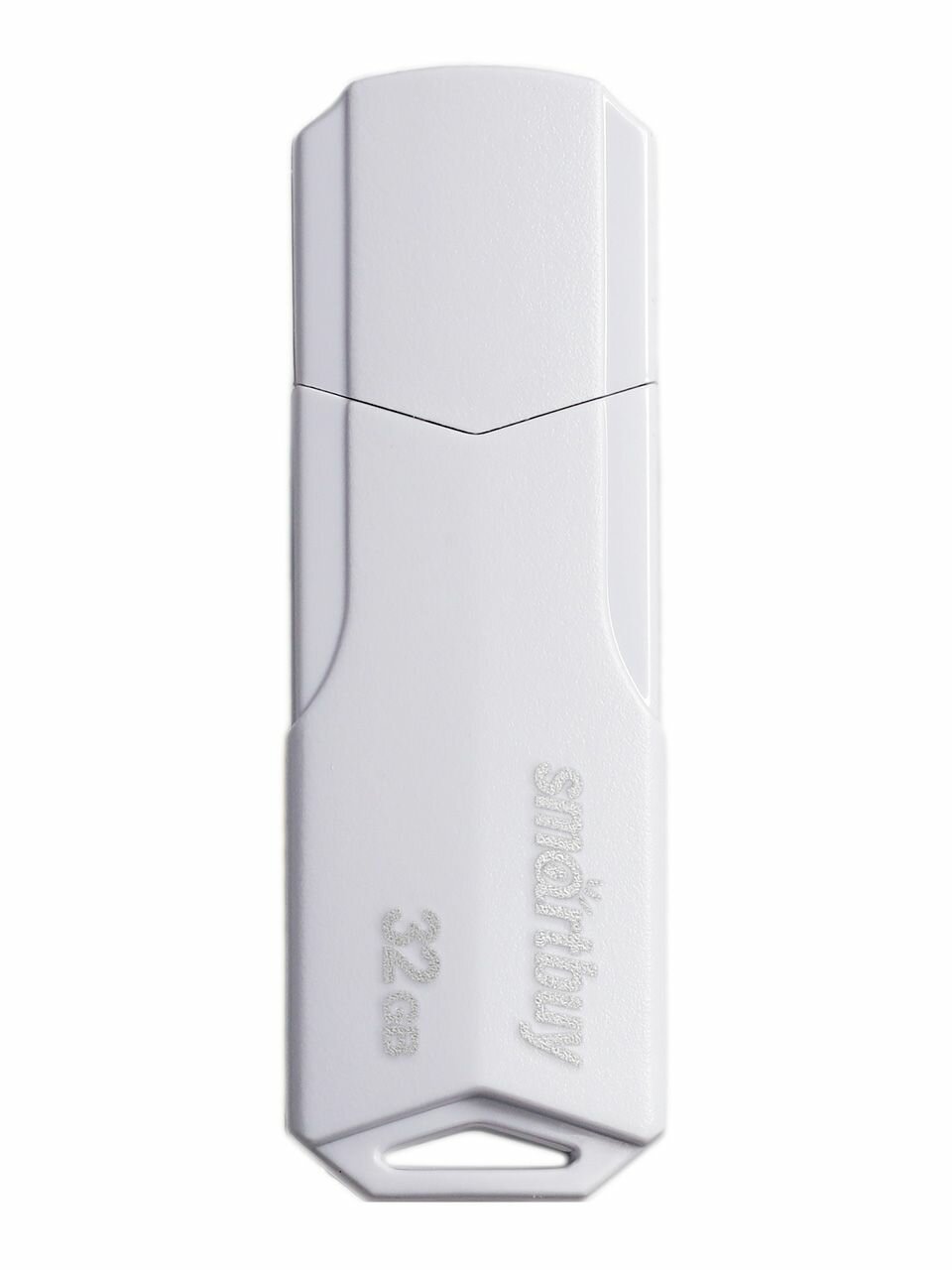 SmartBuy CLUE 32 ГБ USB-флеш-накопитель, USB 2.0, USB Type-A, SB32GBCLU-W3, белый