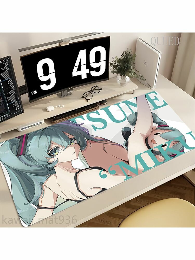 Miku Коврик для мышки, XXL, бирюзовый, слоновая кость XXL бирюзовый слоновая кость