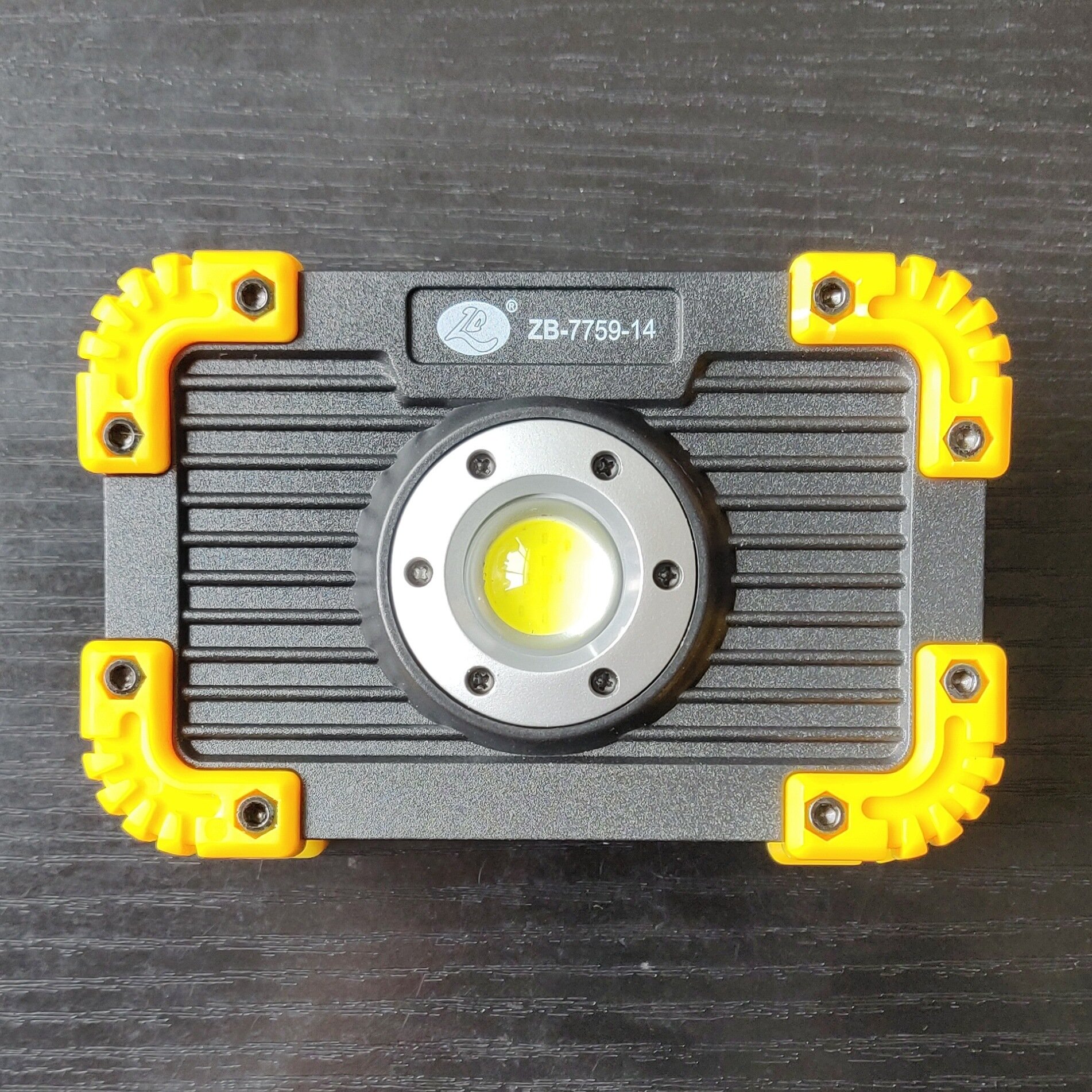 USB-зарядный светодиодный фонарь для работы с батареей модель ZB-7759-14, наружный аварийный прожектор с мощным светом