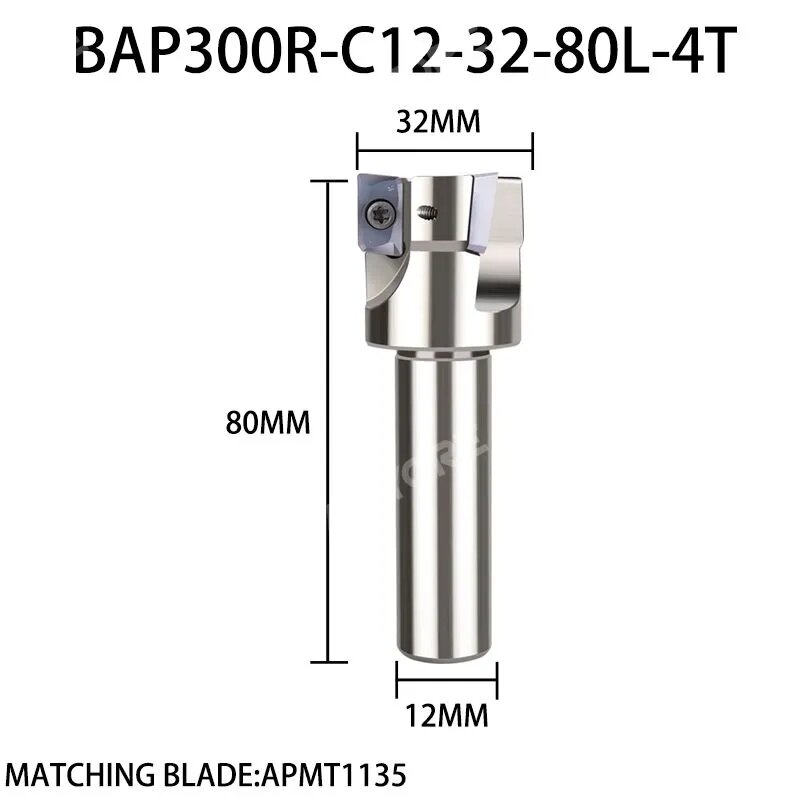 Встроенная фрезерная планка револьверного типа BAP300R-C12-32-80L-4T