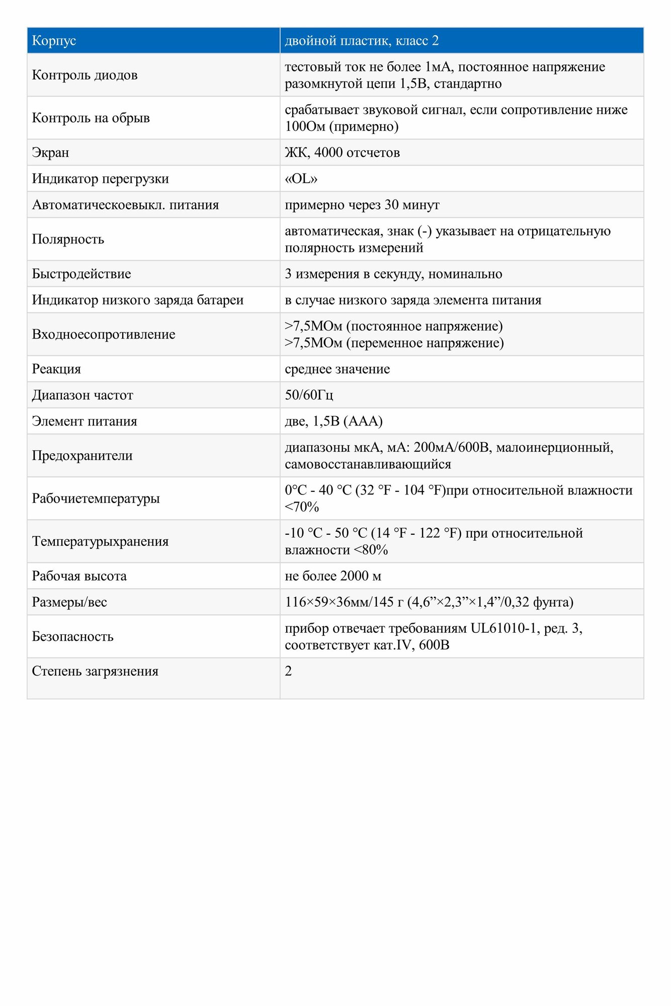 Мультиметр CEM DT-218 — фото 1