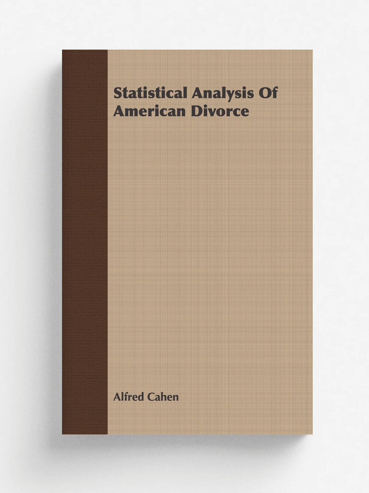Statistical Analysis Of American Divorce