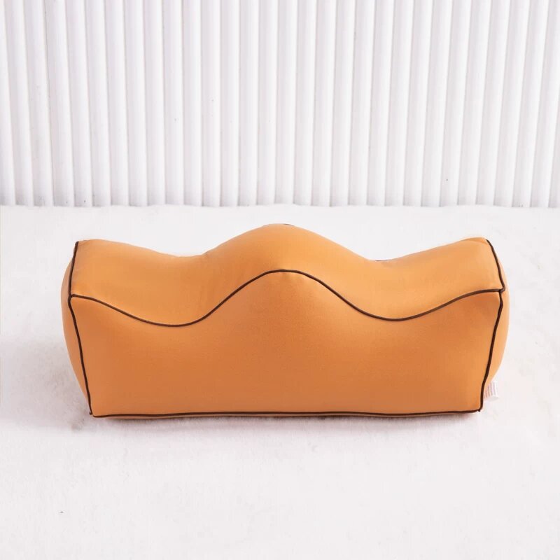 Подушка для ног из технологичной ткани - Оранжевая подставка для стоп, 55x17x17см