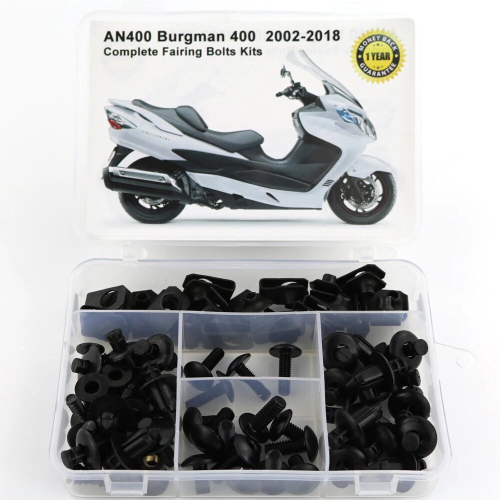 Болты для обтекателей Suzuki Burgman AN400 2002-2018, Black