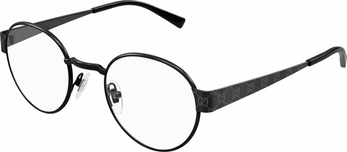 Оправа Gucci GG1855O 002, тип оправы ободковая, материал оправы металл, пол мужские, форма оправы круглая