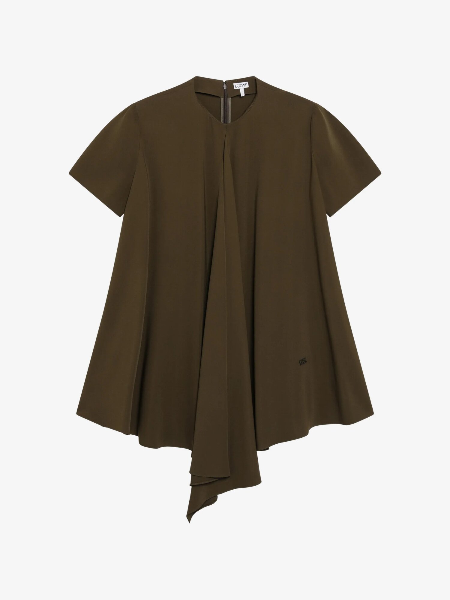 Платье Loewe Draped trapeze mini dress