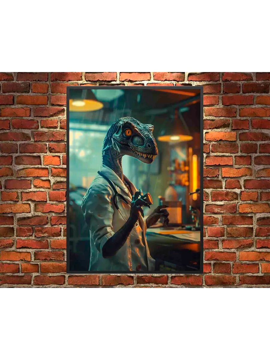 Велоцираптор- животный доктор 4, Плакат 30x42см