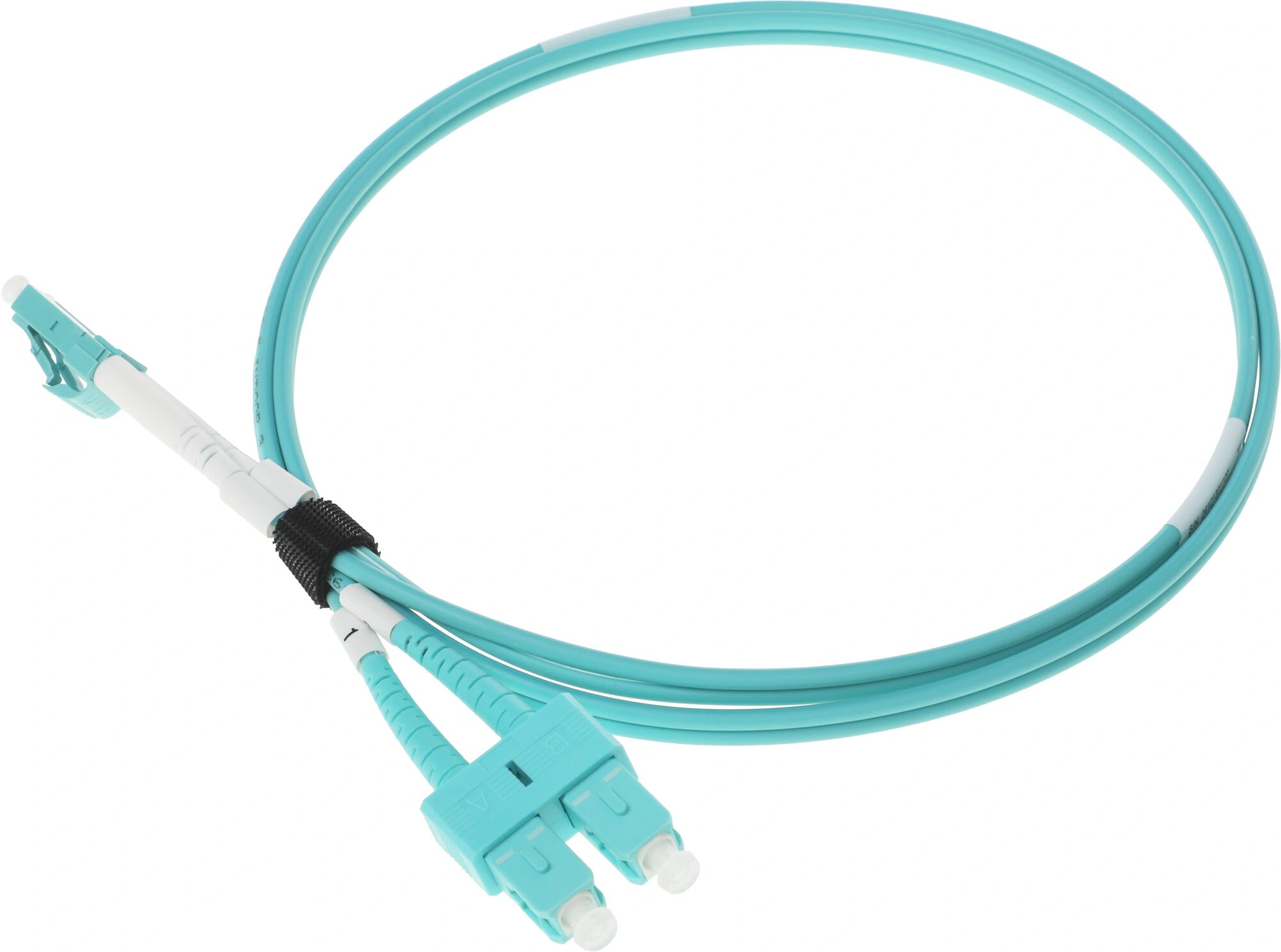 Патч-корд Lanmaster LAN-2LC-2SC/OM3-1.0 9/125 OS1/OS2 LC дуплекс-SC дуплекс 1м LSZH
