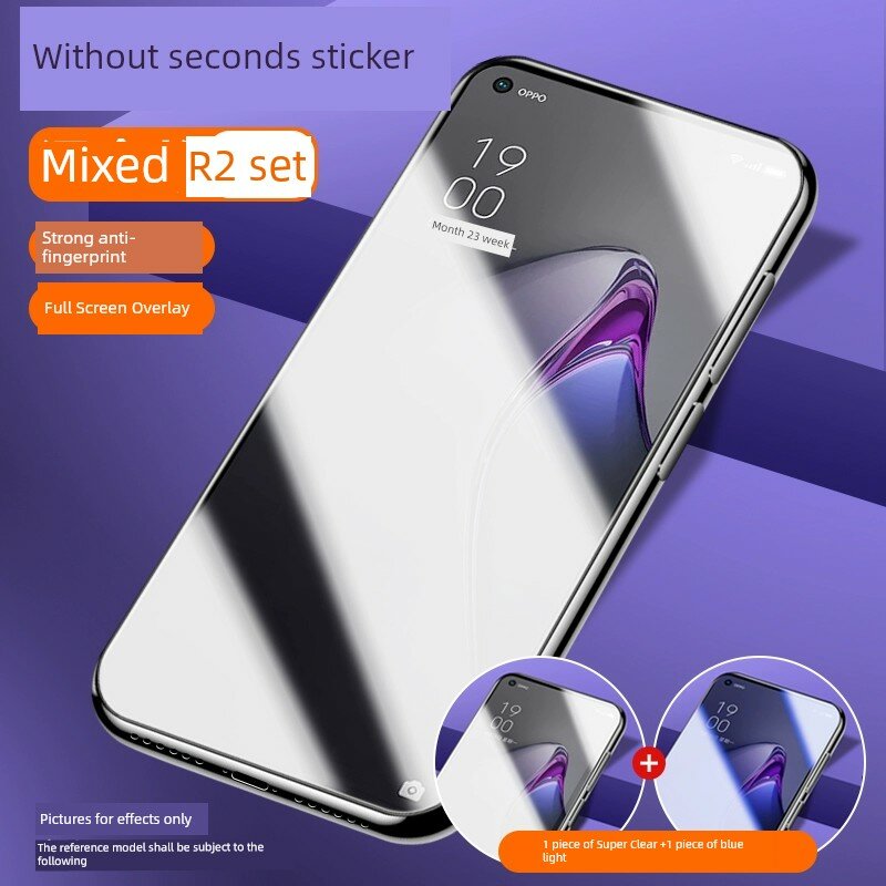 OPPO K12x Анти-взрывная закалённая стеклянная защита экрана — 1 шт. высокой чёткости + 1 шт. синей фильтрации