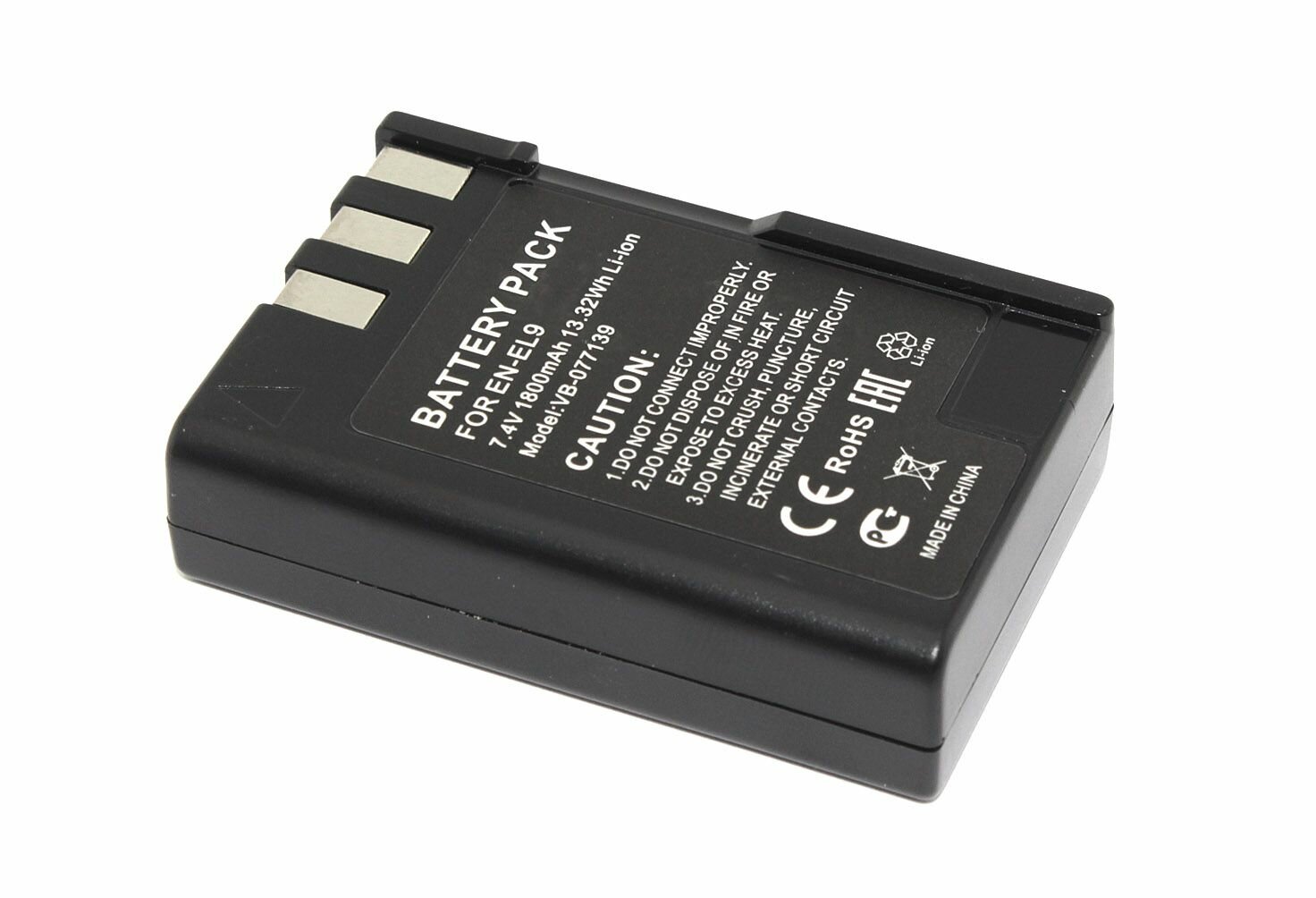 Аккумуляторная батарея для фотоаппарата Nikon D40, D60 (EN-EL9) 7.4V 1800mAh Li-ion