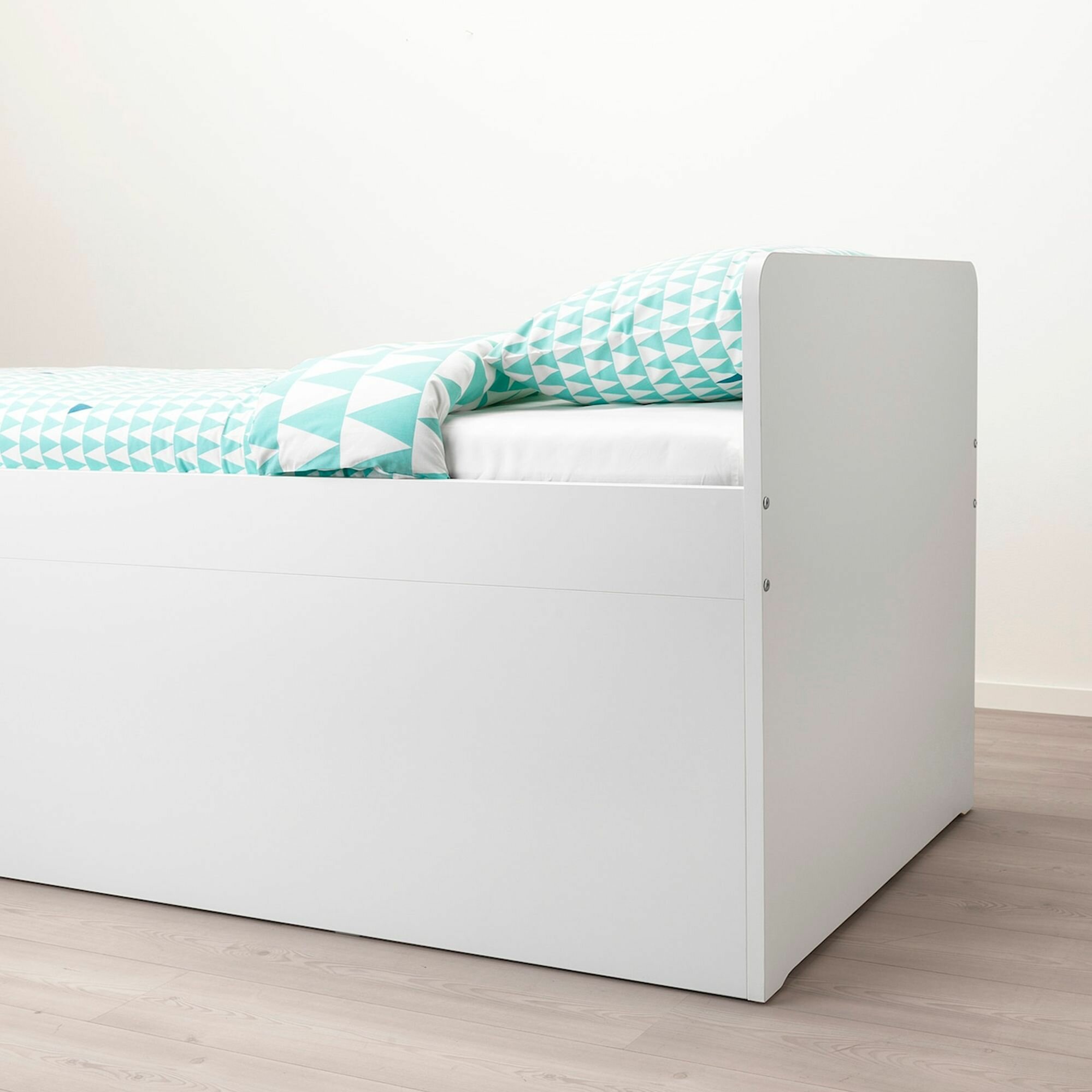 Изголовье для кровати 90х40 см белого цвета IKEA SLAKT слэкт
