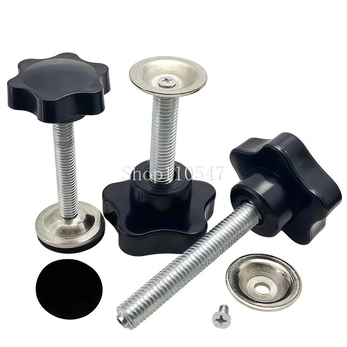 Зажимные винты с рукояткой-лепестком M8 M10 из углеродистой стали M8 (head 39mm), 4pcs, 70mm