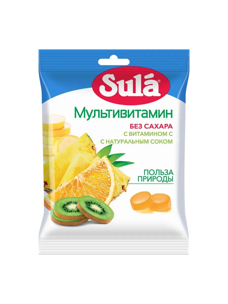 Леденцы Зула мультивитамин 60 г 1 шт