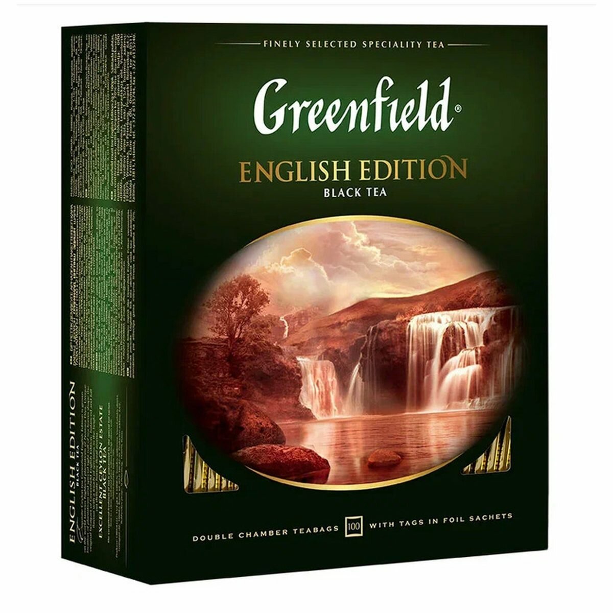 Чай Greenfield English Edition, черный, 100 фольг. пакетиков по 2г (1383-09)