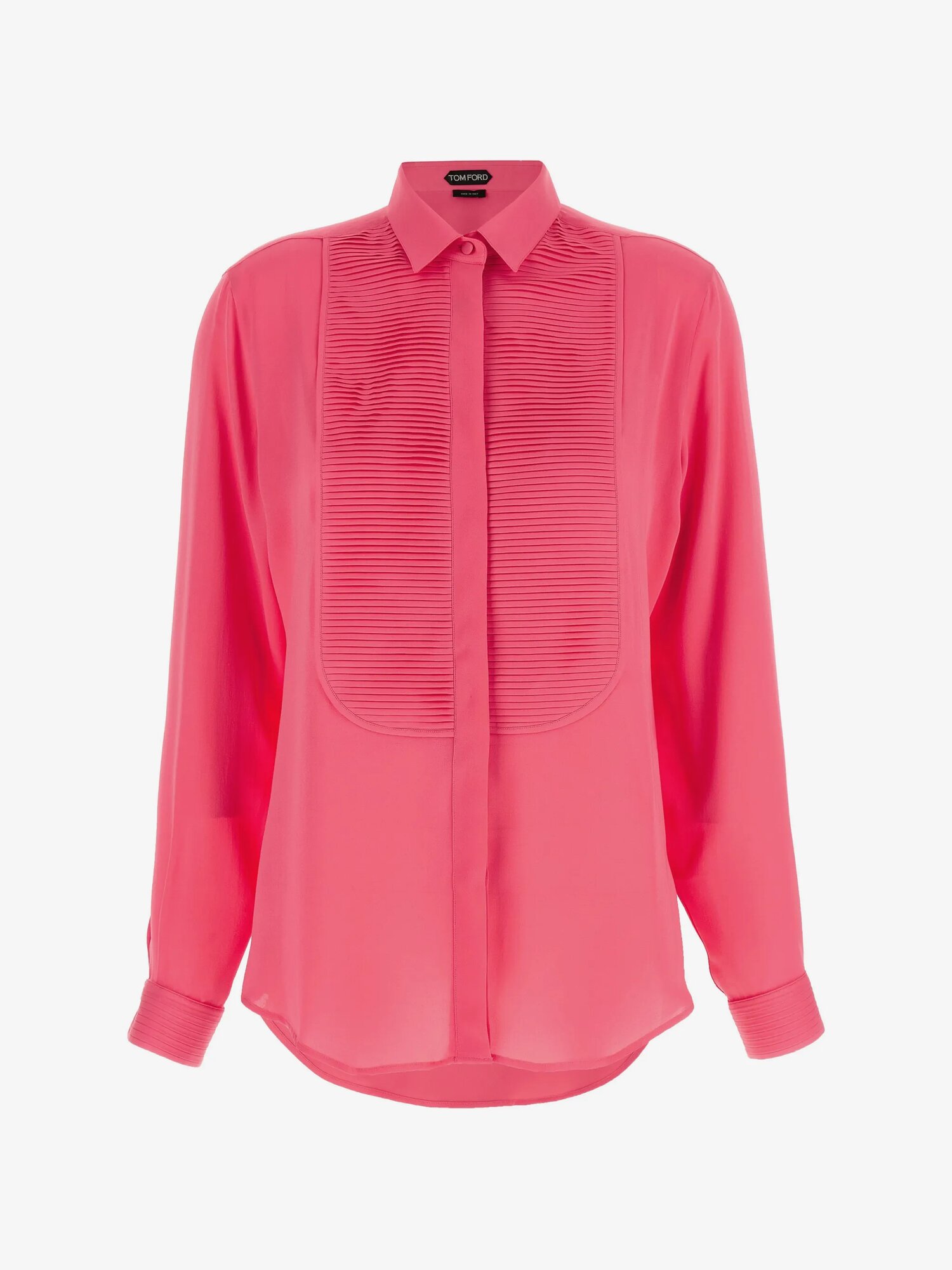 Рубашка Pleated silk shirt