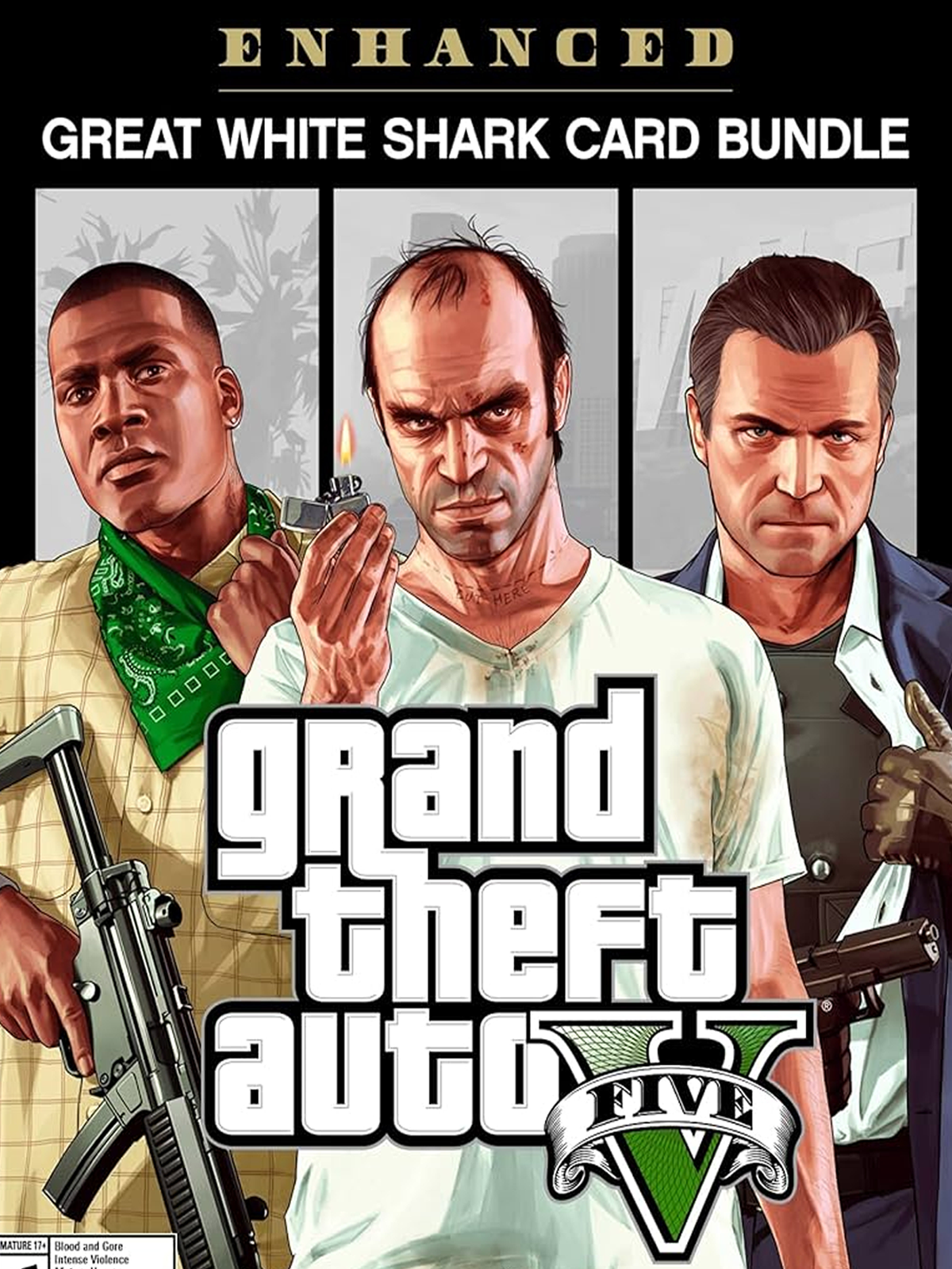 Grand Theft Auto V Enhanced & Great White Shark Card Страны СНГ (Кроме РФ/РБ/КЗ/УКР)