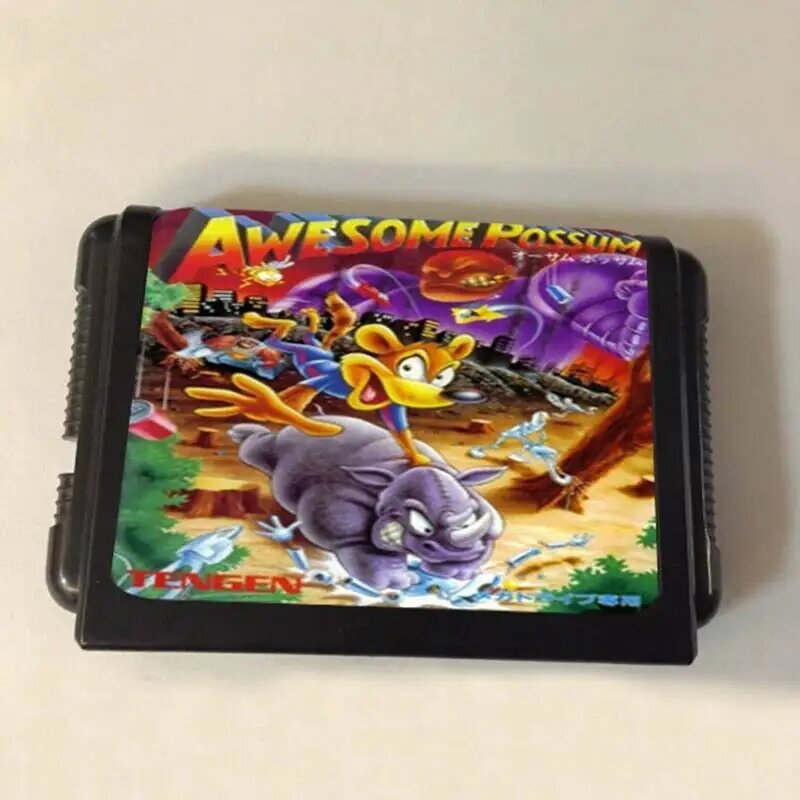 Awesome Possum Game Card 16bit для Sega Mega Drive JP SHELL