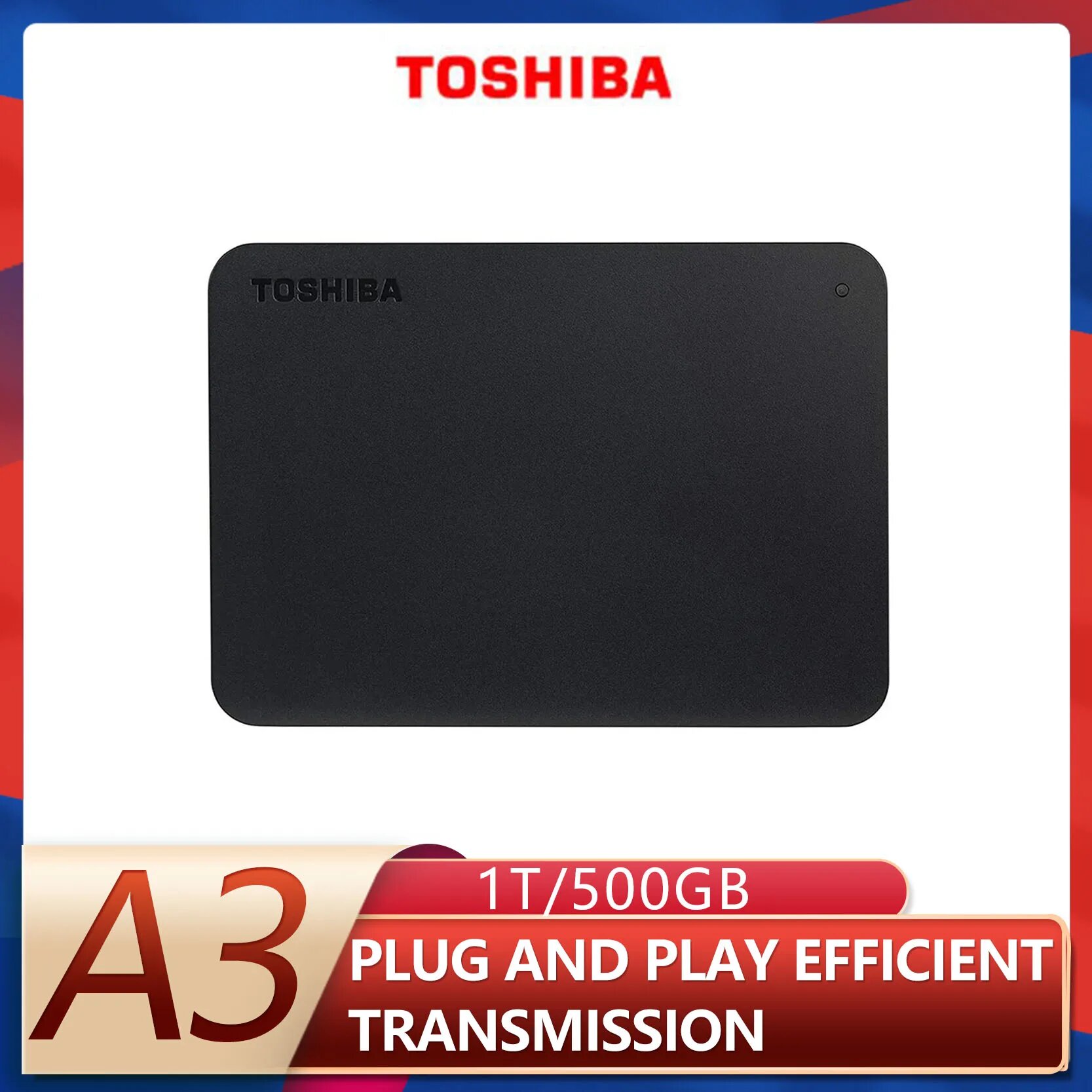 Toshiba Canvio Basics Портативный жесткий диск 500 ГБ / 1 ТБ / 2 ТБ