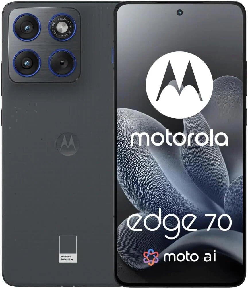 Смартфон Motorola X70 Air 12/512 ГБ Snapdragon 7 Gen 4 NFC 120 Гц OLED тонкость 6 мм IP68/IP69, серый