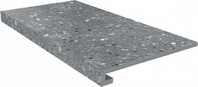 SG632820R/GCF Ступень клееная Терраццо серый темный 33x60x0,9