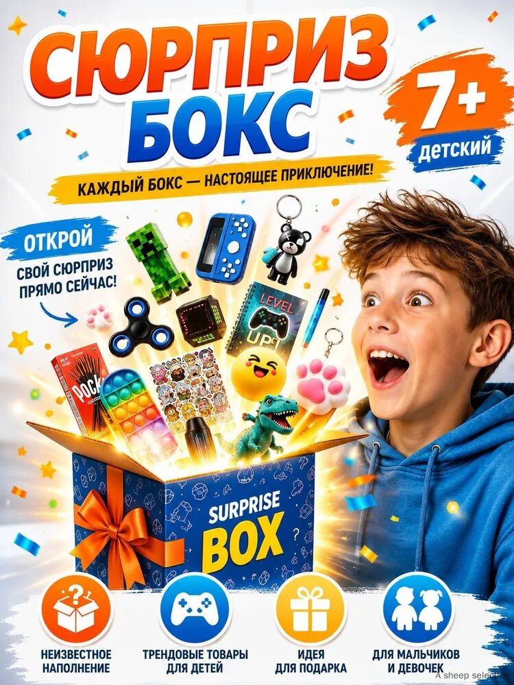 Детский сюрприз бокс. Оригинальный подарок