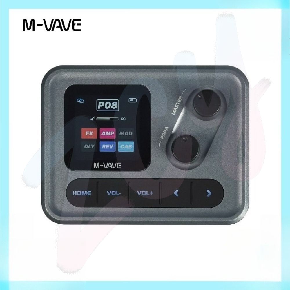 M-VAVE Pocket AMP Мини-педаль Эффектов Для Гитары С Шумоподавлением, Драм-машиной/USB-аудиоинтерфейсом, Подходит Для Записи Гитары/баса