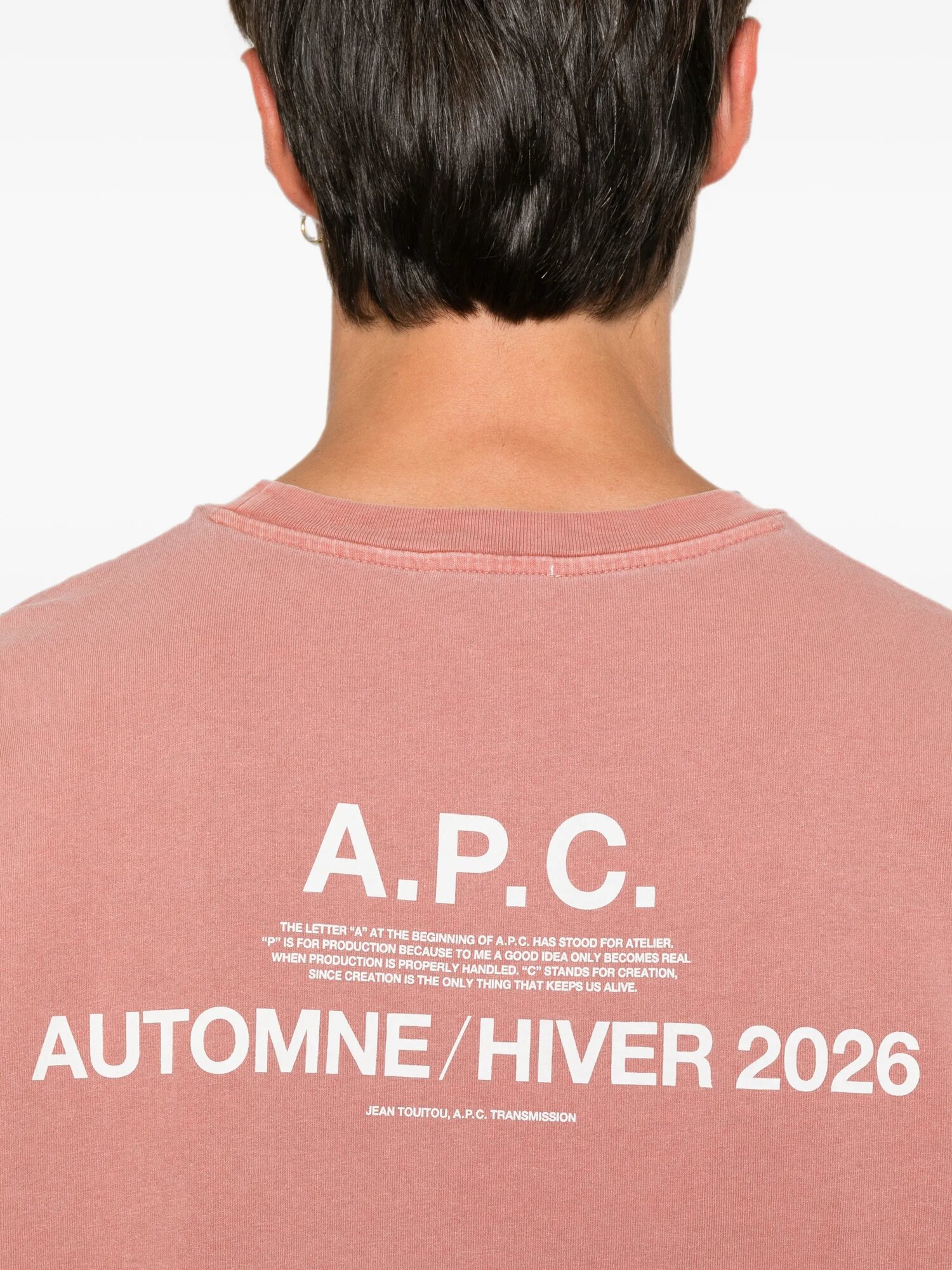 Футболка A.P.C., размер 46 EU, brown — фото 1