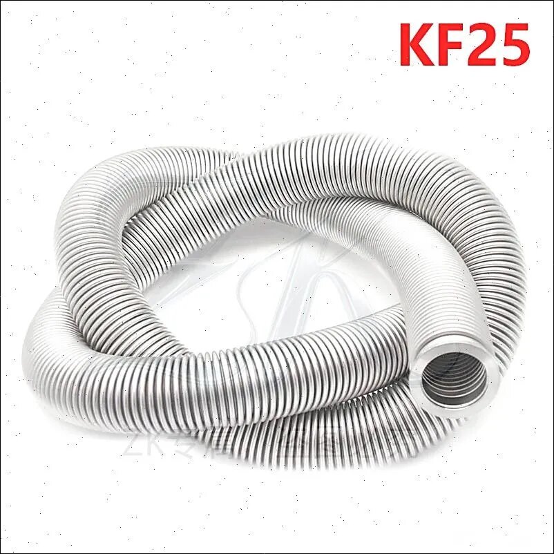 Вакуумный гибкий сильфон KF25 из нержавеющей стали 304 с выдвижной вакуумной трубкой отрицательного давления