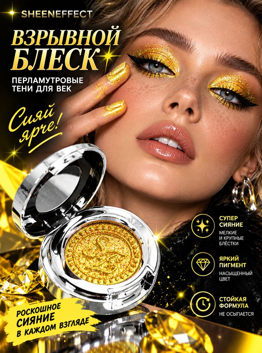 Палитра теней для век SheenEffect Chameleon eyeshadow - Pure Desire