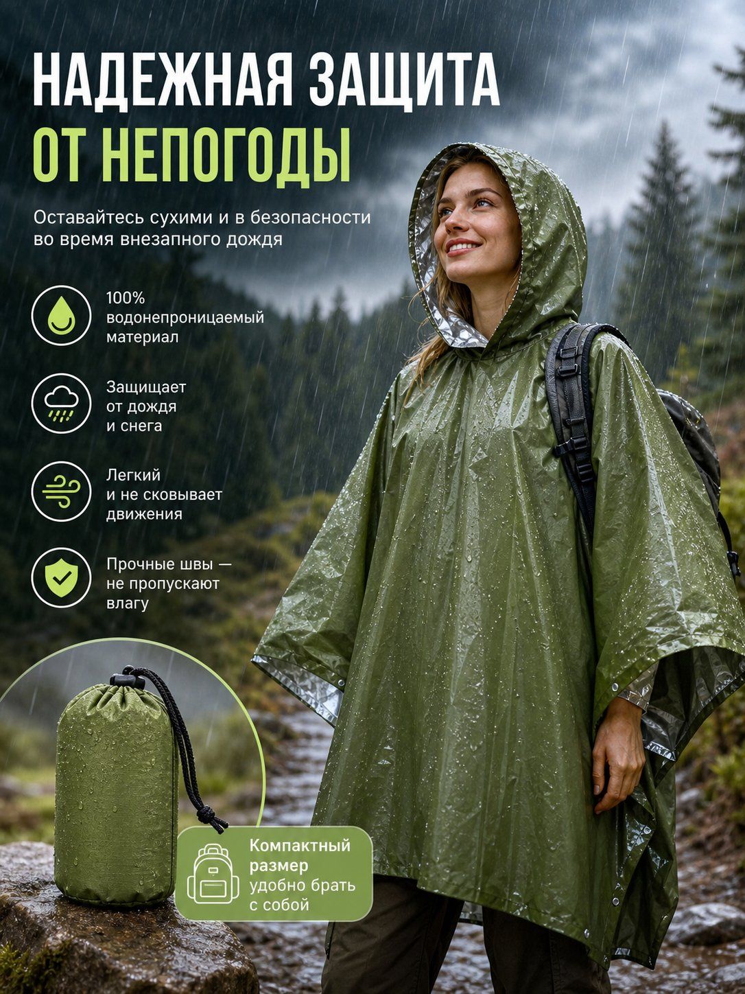 Дождевик EMG-PONCHO-OSFA — фото 1