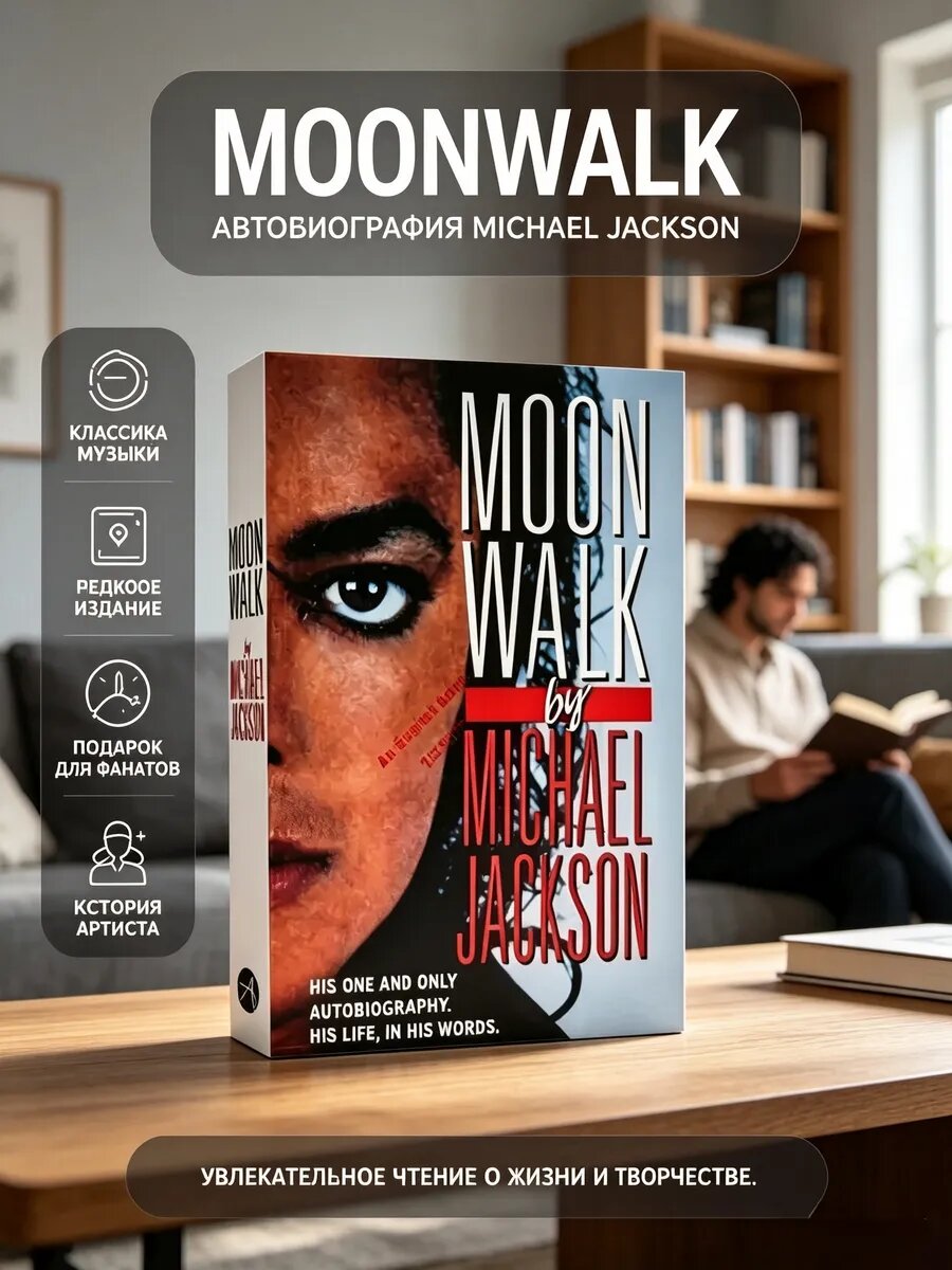 Книга Лунная походка Майкл Джексон автобиография Moonwalk